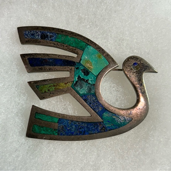 Taxco | Jewelry | Mari Taxco Mexico Sterling Silver Blue Green Stone ...